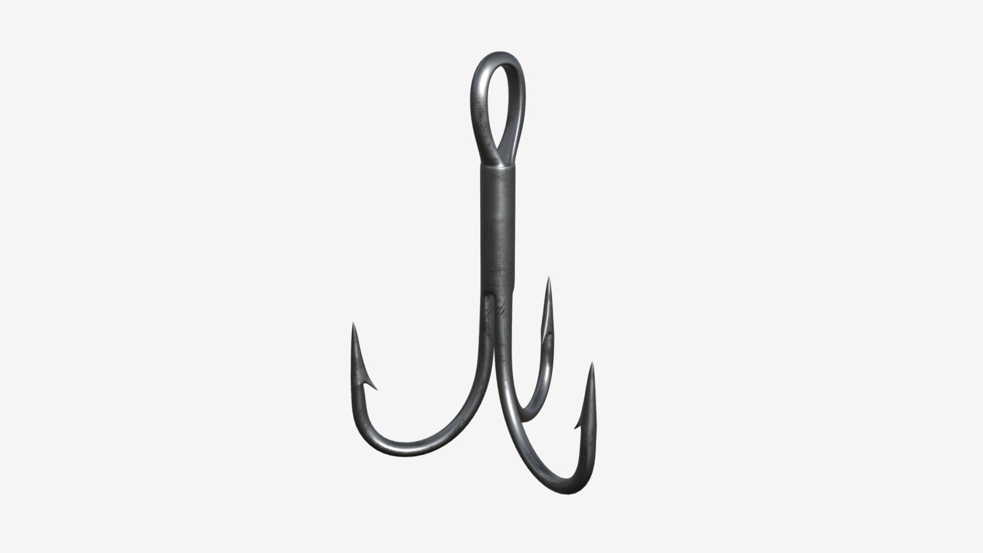 Fishing hook triple - Buy Royalty Free 3D model by HQ3DMOD ...