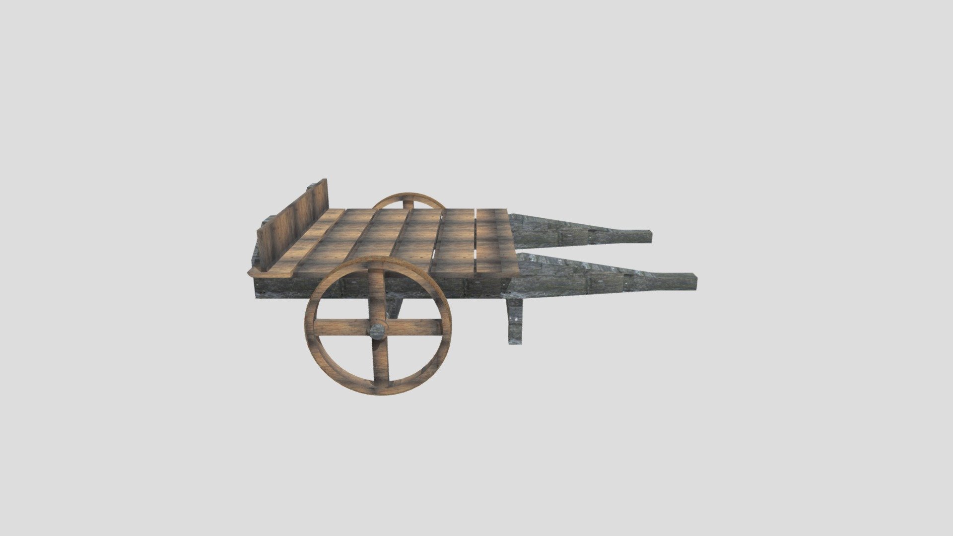 Old 2 wheels chariot - Download Free 3D model by György Pejović ...
