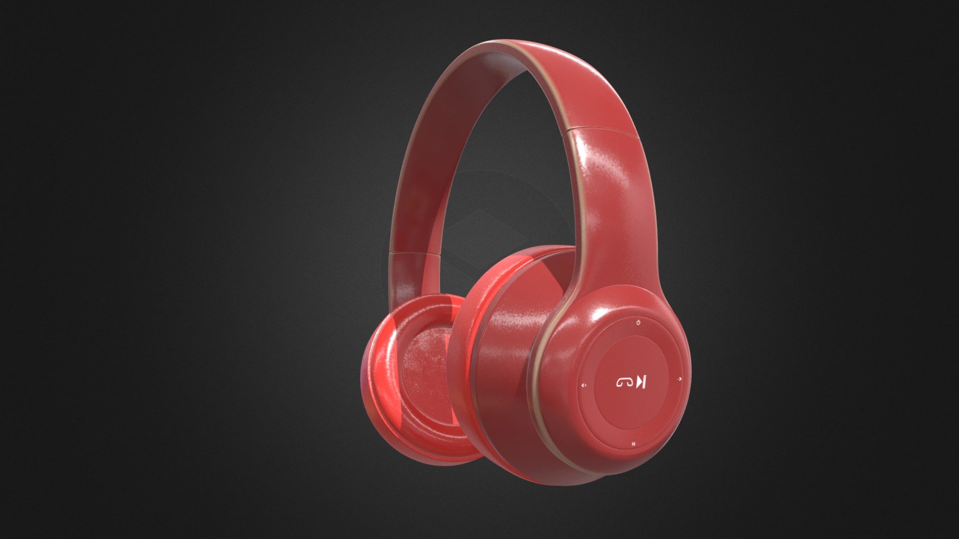 Red Simple headphone - Download Free 3D model by The Skiller (@Artby.Sufyan) [b9b1907] - Sketchfab