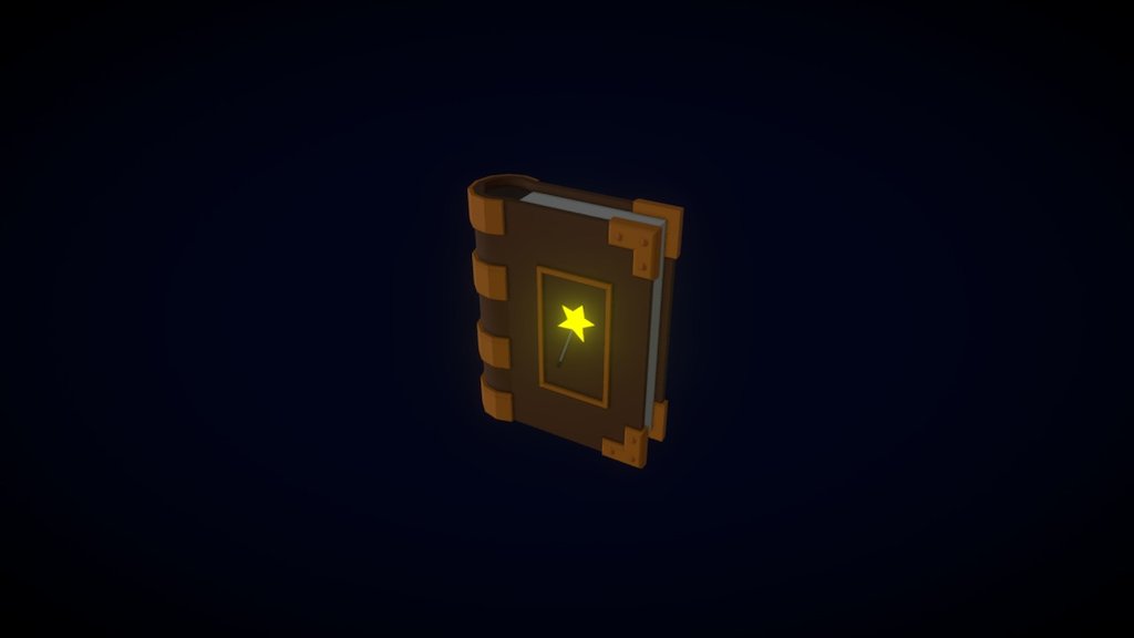 Magic Book [LowPoly] - 3D model by AlexisQuality [b9b31bb] - Sketchfab