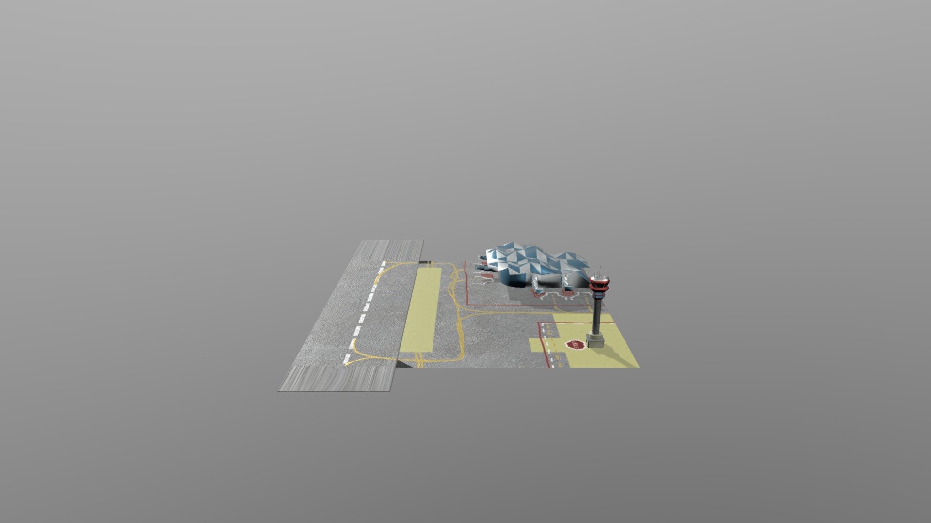 Basic RTS Airport - Download Free 3D model by Shaharin G.R ...