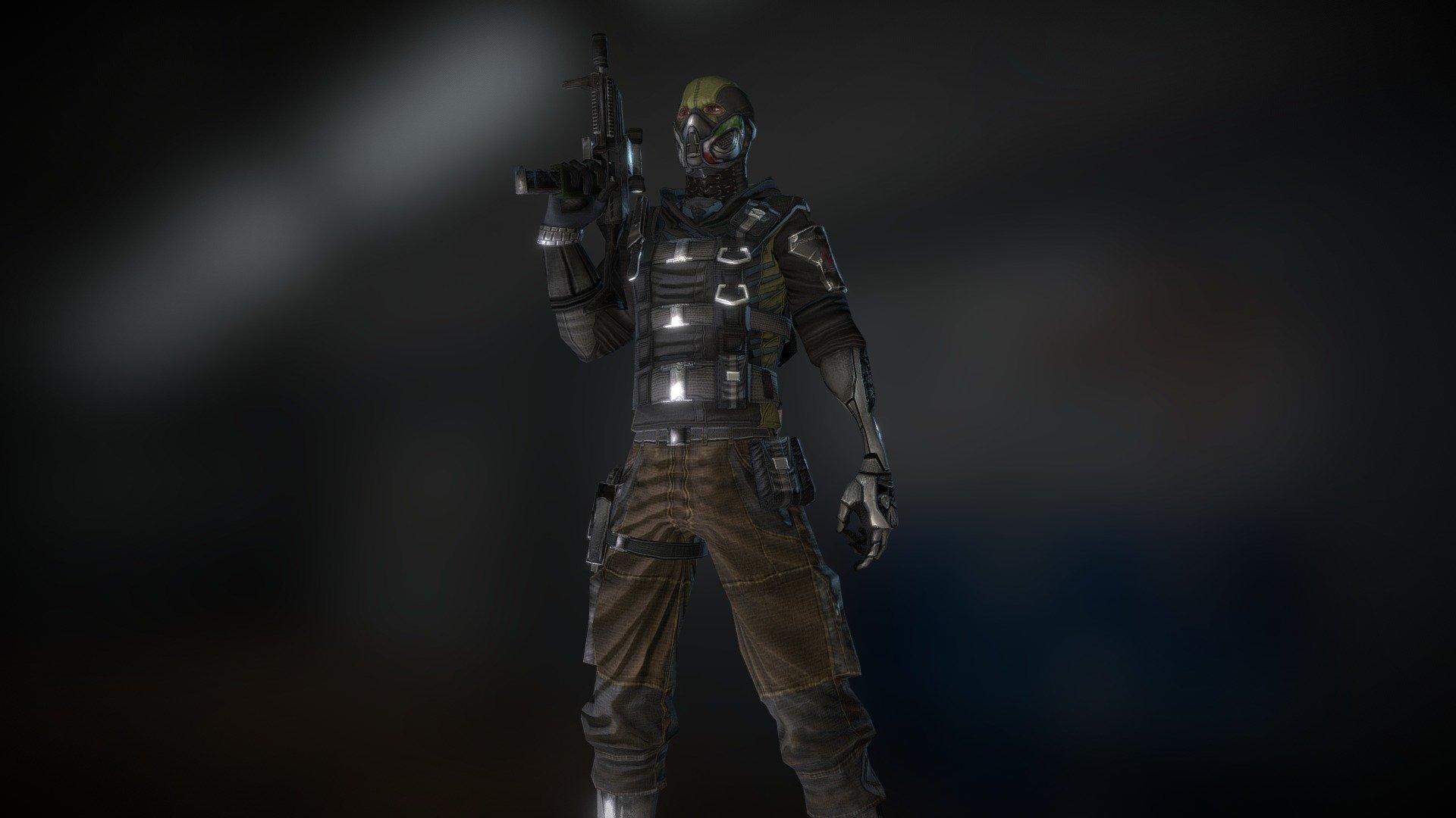 Merc- Game Character - 3D model by SorenFalske [b9b5382] - Sketchfab