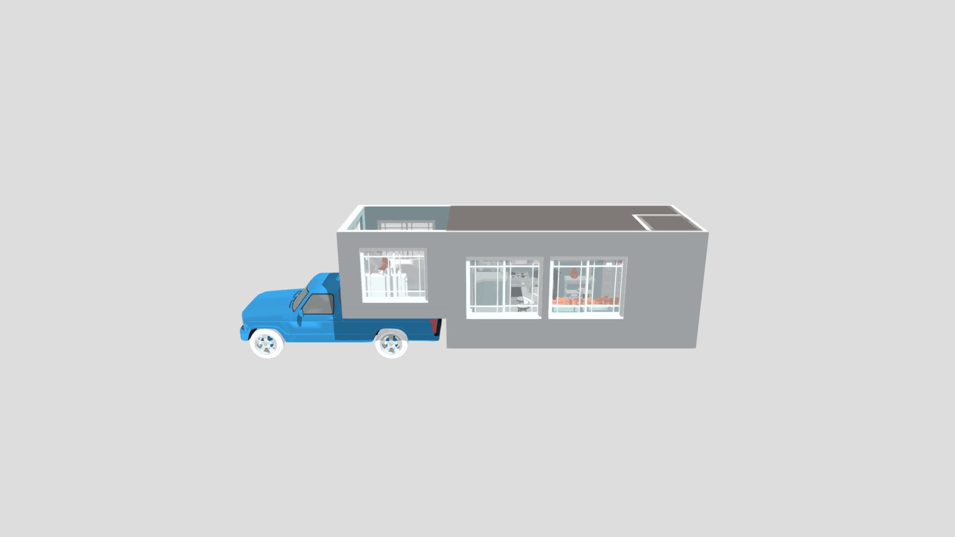 Mobile Tiny House - 3D model by Home Design 3D (@homedesign3d) [b9b5753 ...