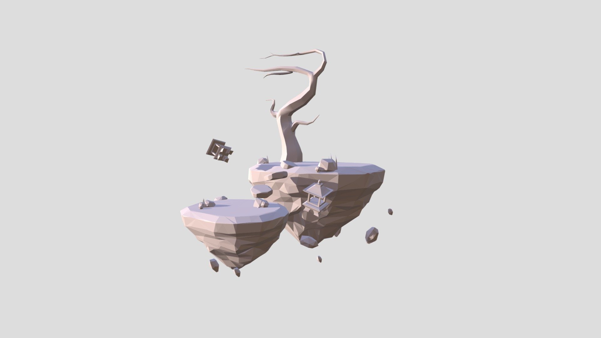 Floating Island - 3D model by Neokoi [b9b59a4] - Sketchfab