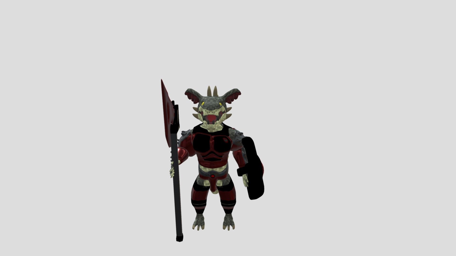 Alien Lizard Man (Ish-karian) - 3D model by Skyemoure [b9bc8d2] - Sketchfab