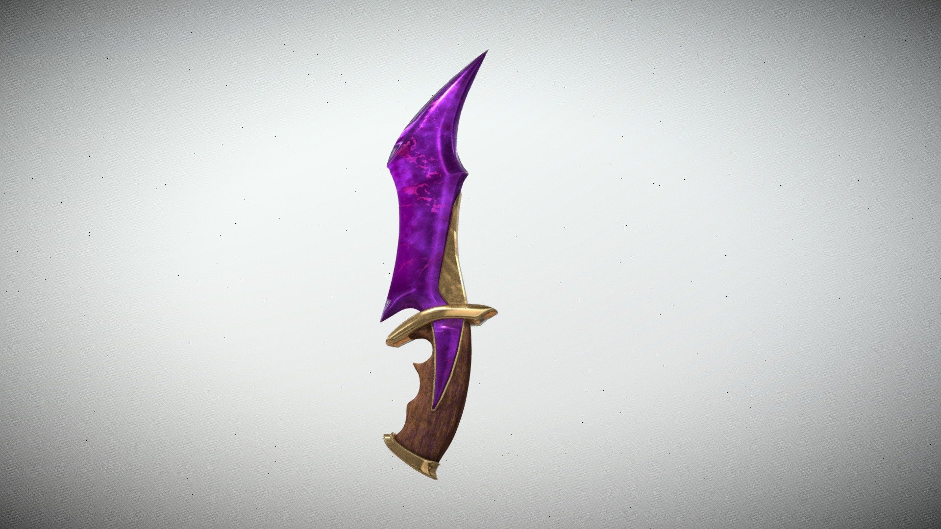 Purple dagger low-poly - Download Free 3D model by V.Wios (@Viktorian ...