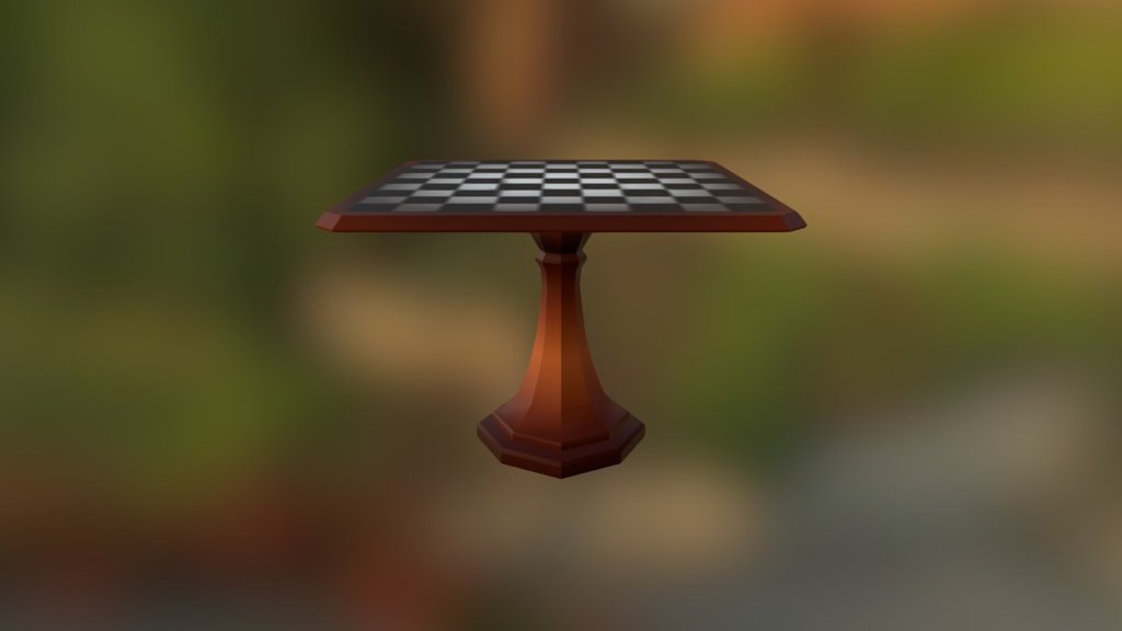 Chess Table - Download Free 3D model by WonderfulHat [b9be09a] - Sketchfab