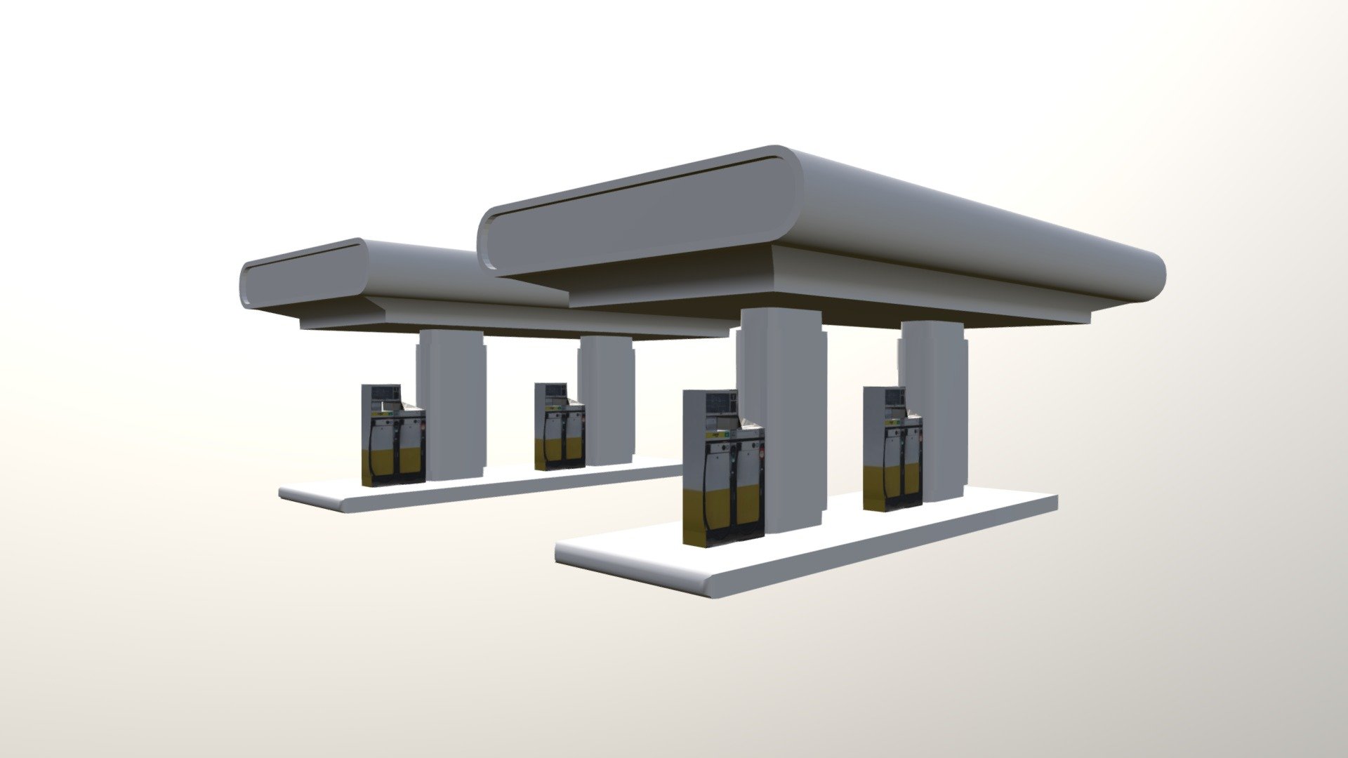 gas station - 3D model by Suresh (@sureshepic124) [b9c0741] - Sketchfab