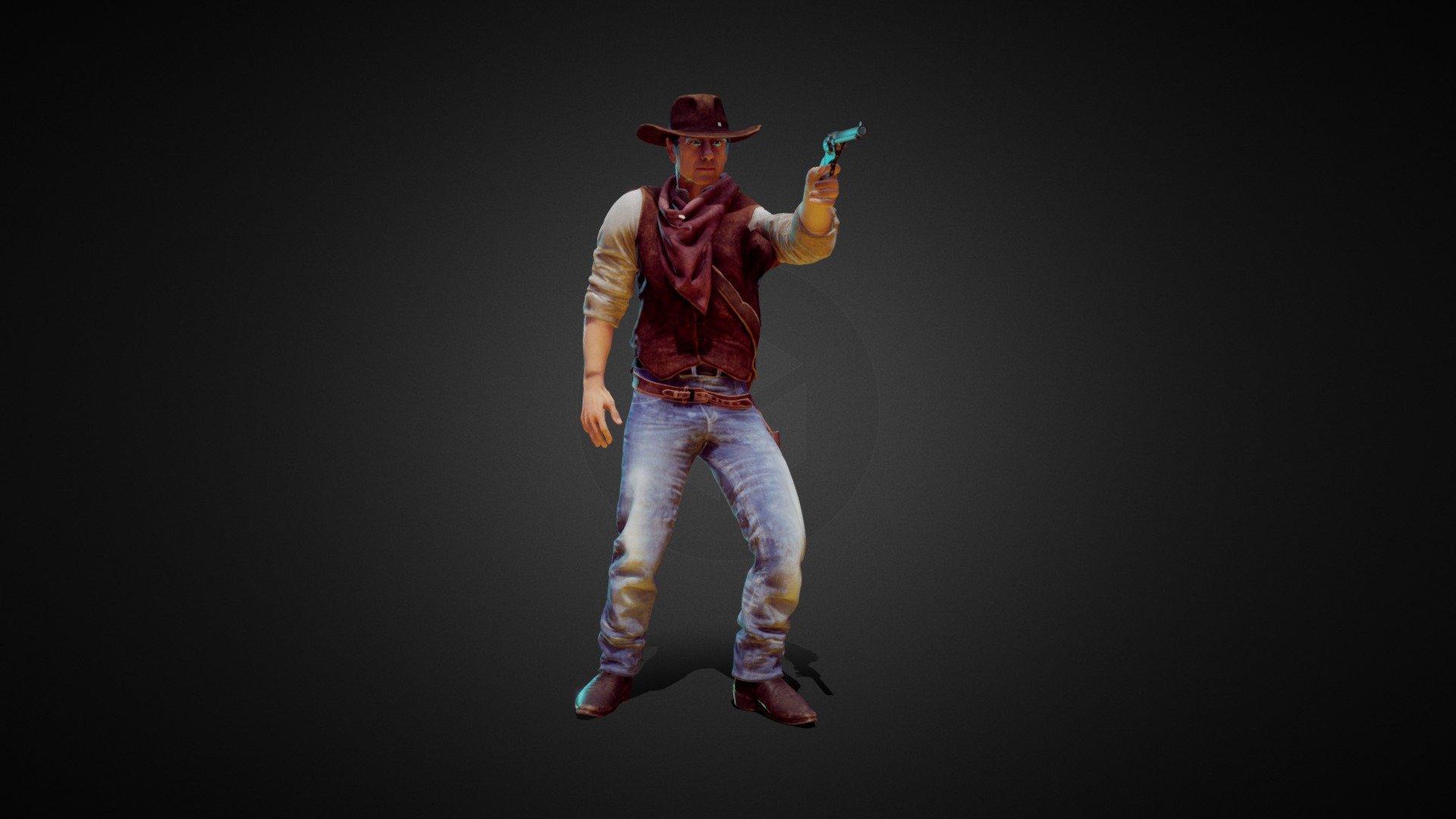 Cowboy - 3D model by Nivia-3d (@niviapoles) [b9c1637] - Sketchfab