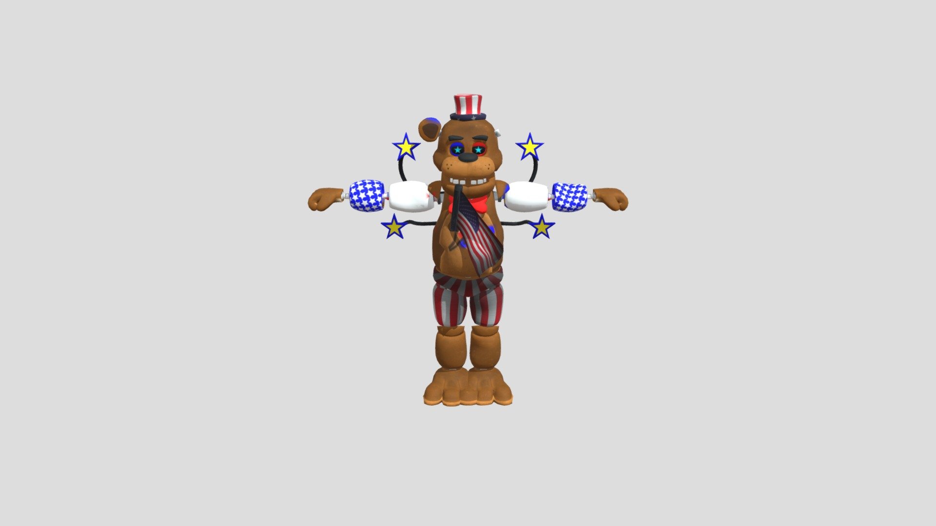 Fan Of America Freddy ( Fan skin) - 3D model by guding | studios ...