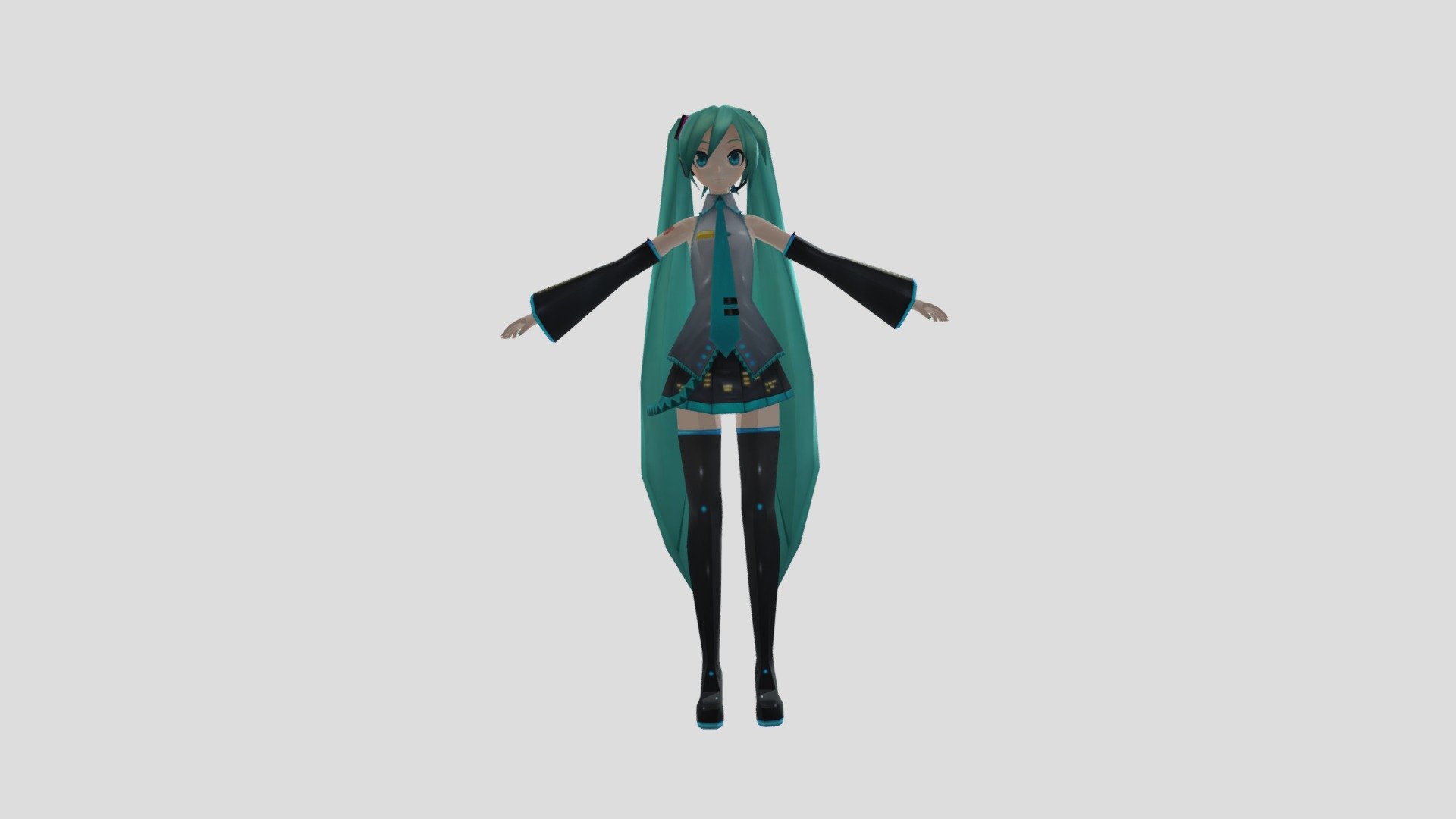 Miku - Download Free 3D model by PURIN UwU (@lukamiku) [b9c8dce ...
