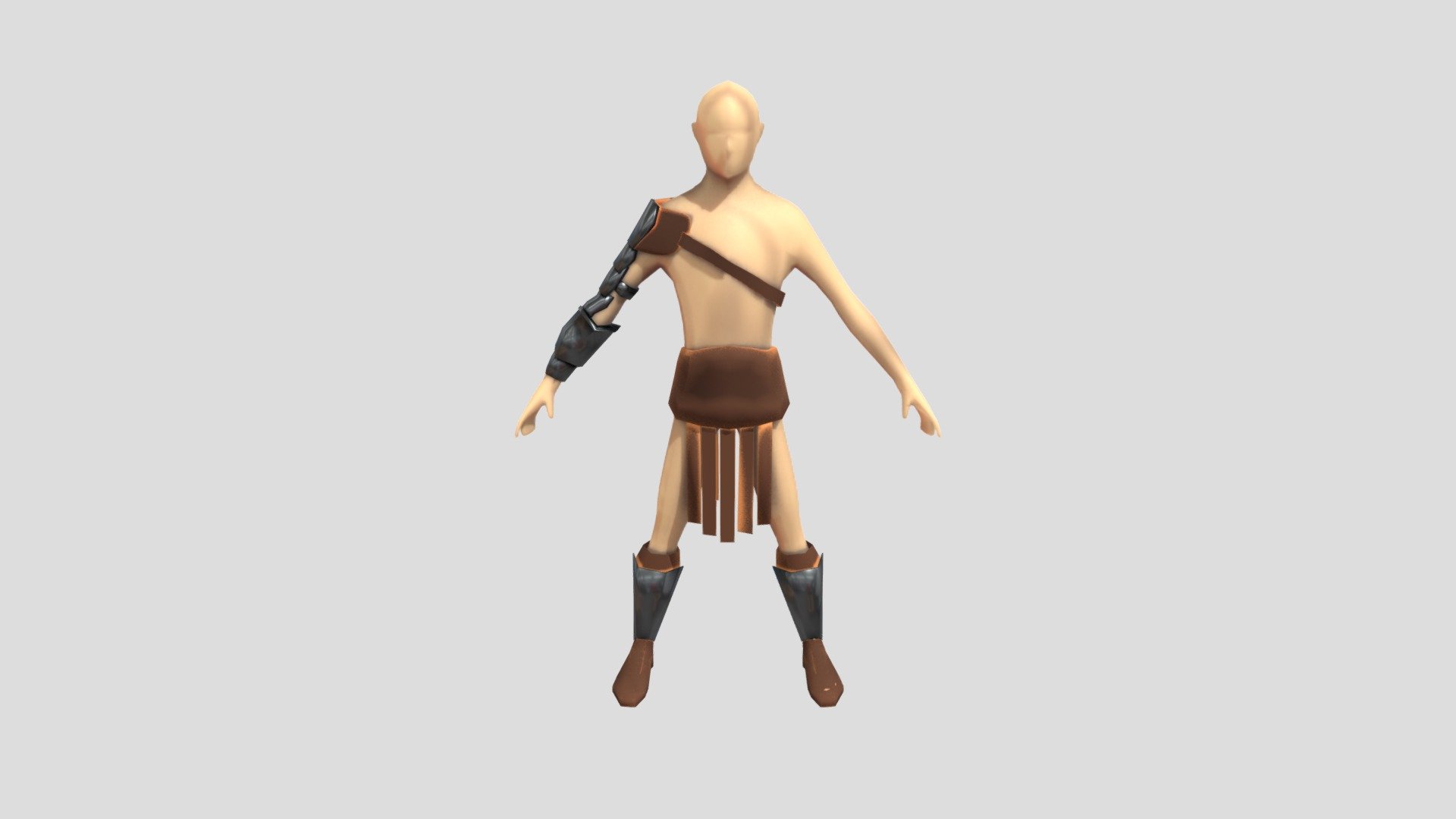 Stylized Human Gladiator - 3D model by UrAvgDumbass [b9c9465] - Sketchfab