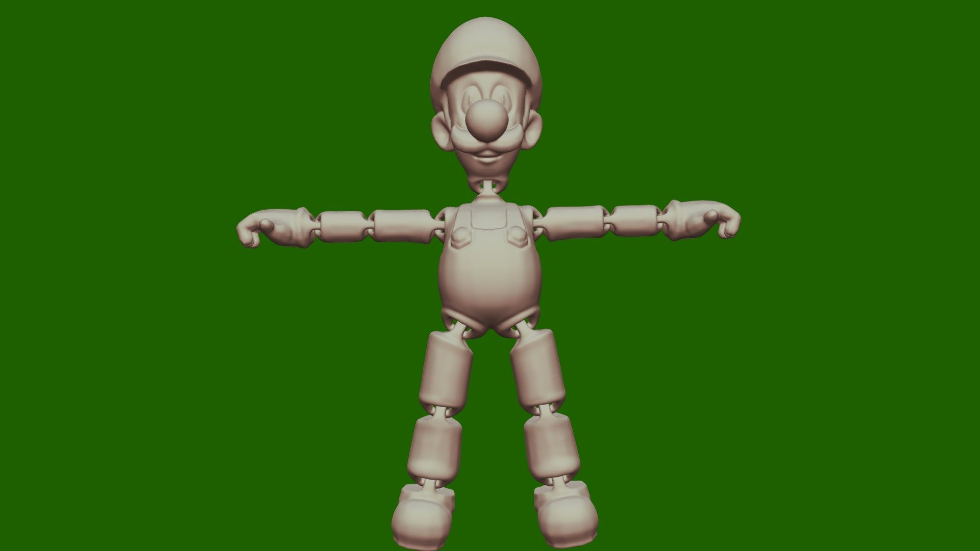 Luigi flexi - 3D model by LaboratorioGiratorio [b9c9b0c] - Sketchfab