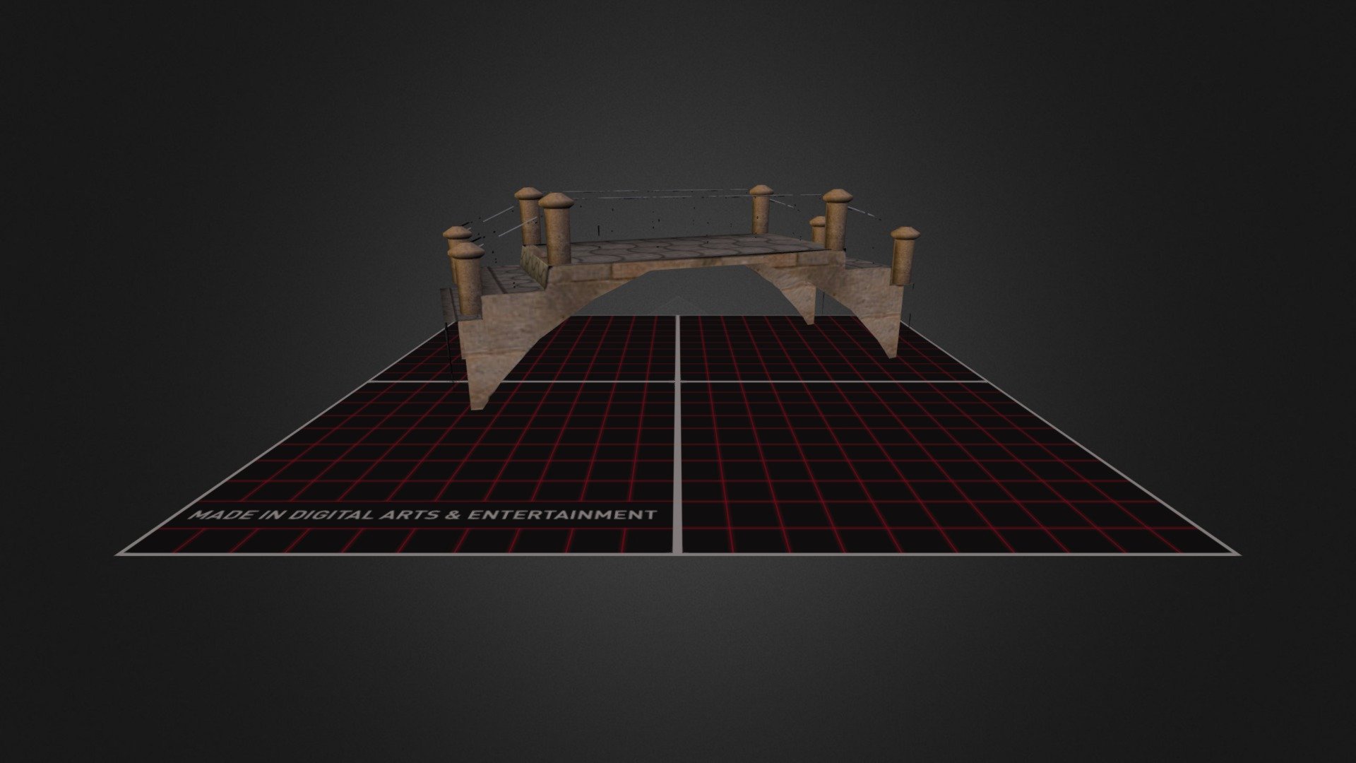 low poly bridge (city scene) - 3D model by michiel.rogissart [b9ca805 ...