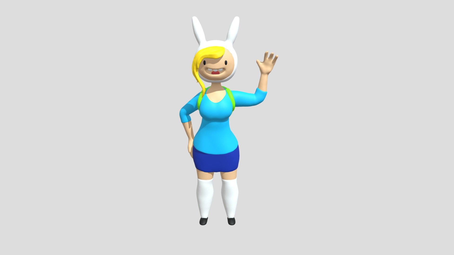 Fionna - Modelagem 3D - Download Free 3D model by iagosantos [b9cafb4 ...