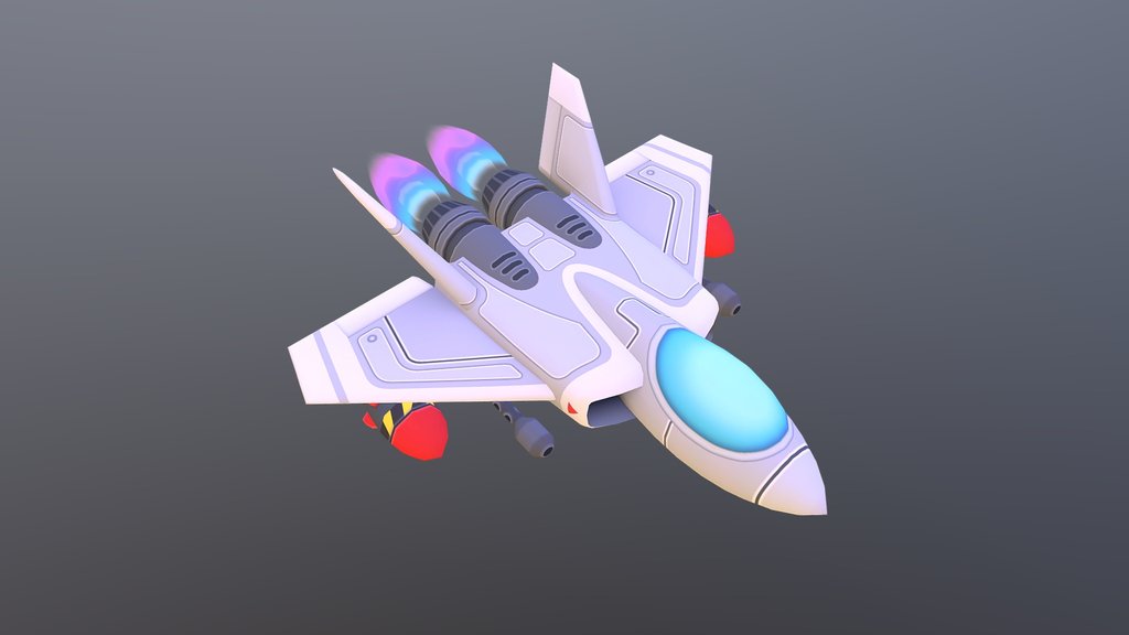 low poly airplane - A 3D model collection by koken0 - Sketchfab