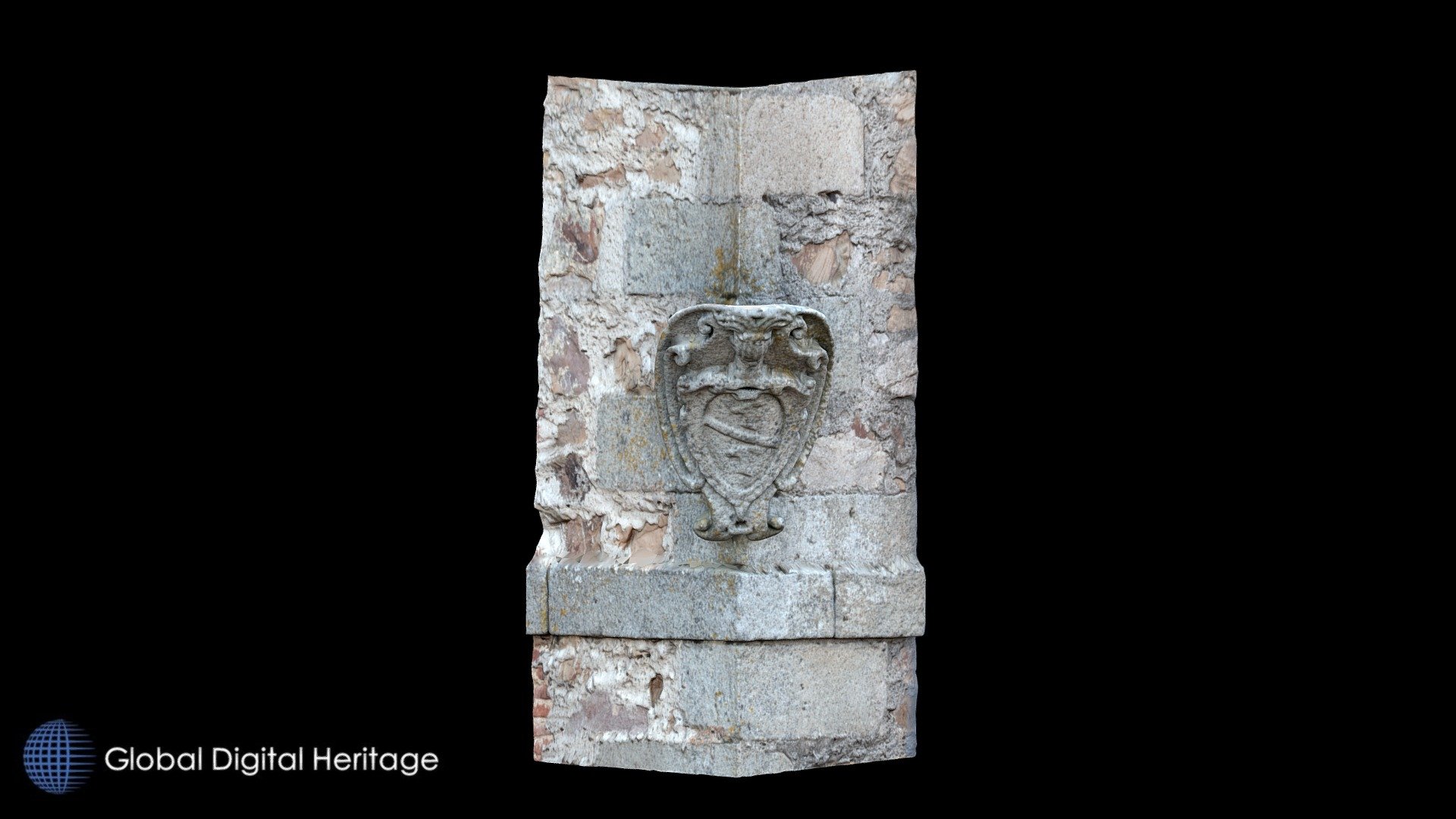Stone Shield, Aldobrandeschi Castle. Arcidosso - Download Free 3D model ...