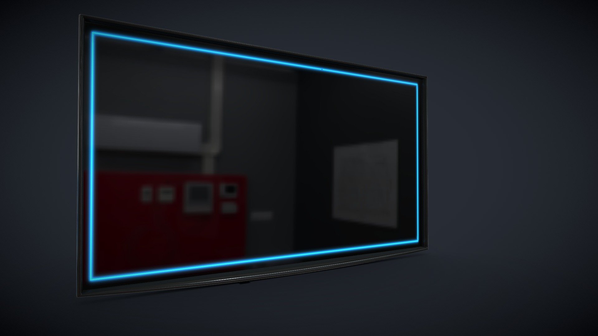 futuristic_TV_004_black_screen - 3D model by 3polies [b9ce243] - Sketchfab