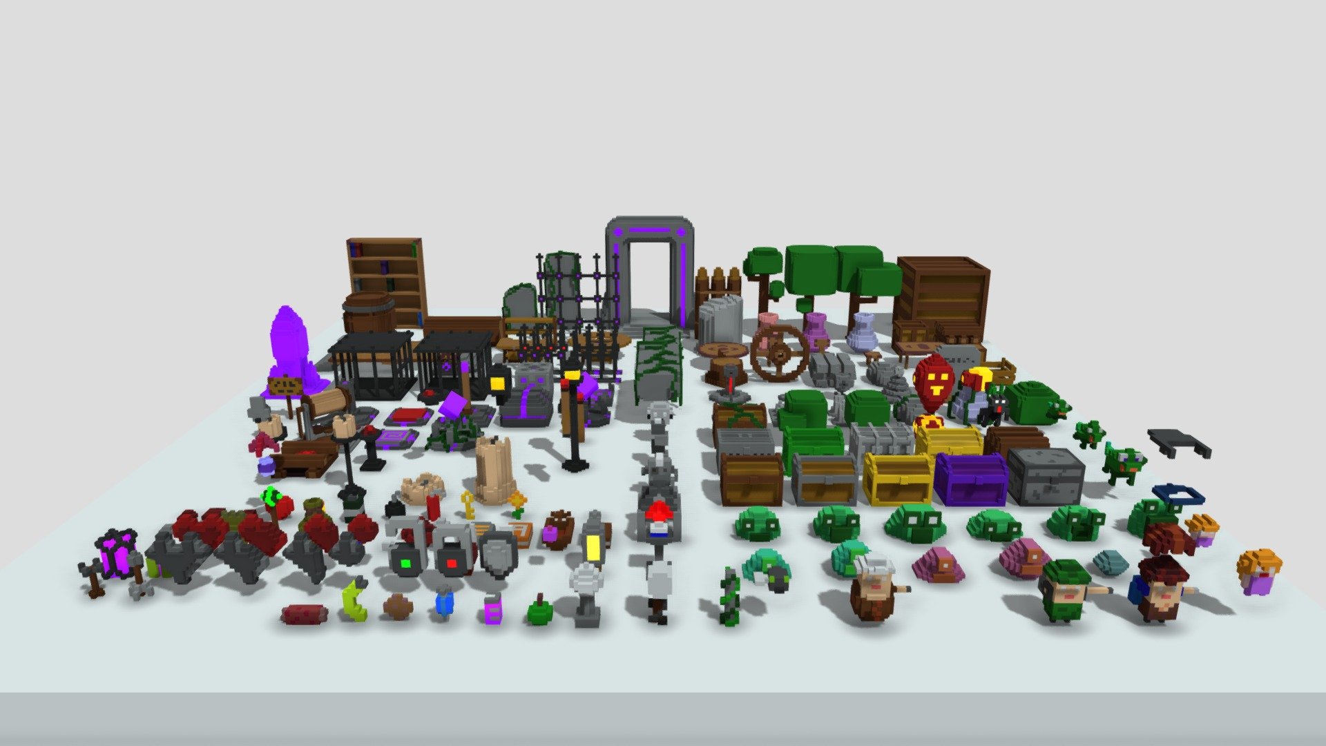 Voxel Dungeon Asset - 3D model by ZIFS [b9d10bf] - Sketchfab