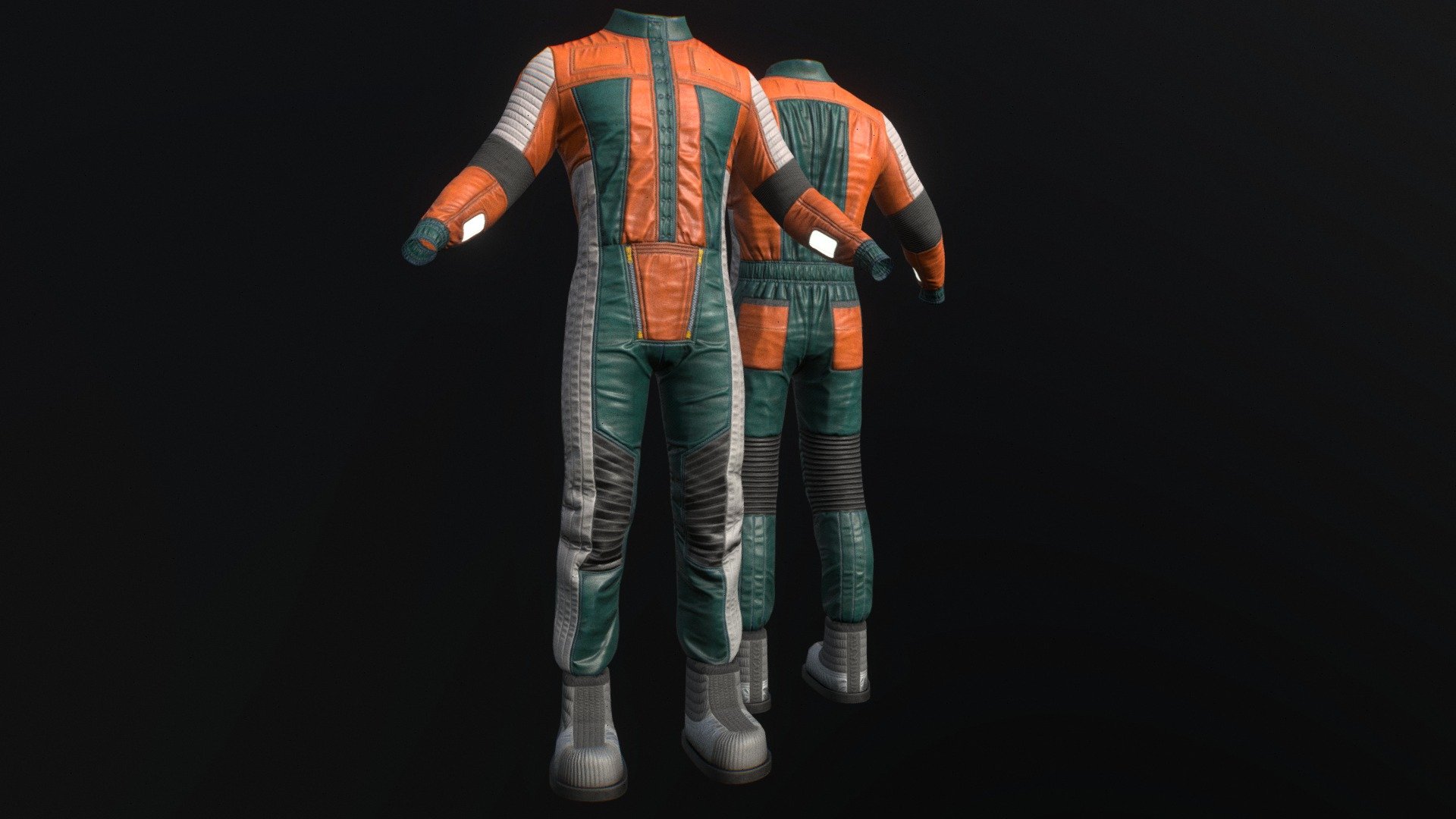 Male Sci-fi astronaut suit - 3D model by Alexander Kurmanin (@kurmanin ...