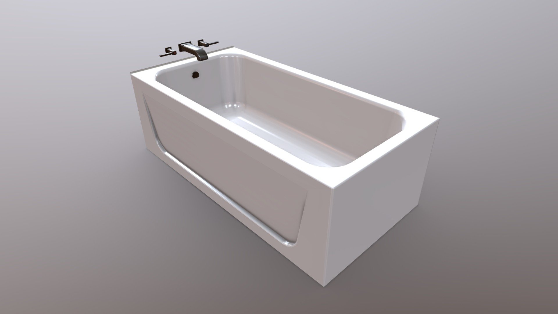Bathtub Rectangular - Buy Royalty Free 3D model by Arigasoft [b9d56ca ...
