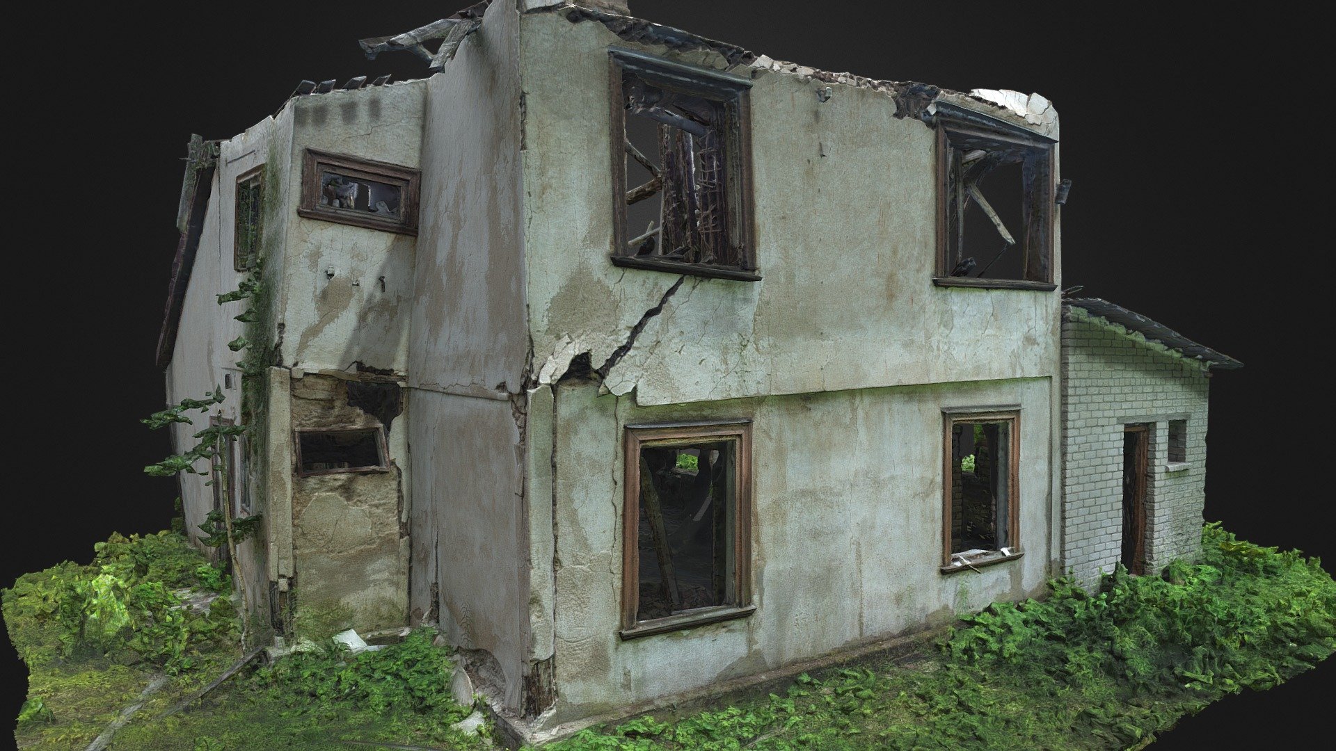Collapsed Countryside Building - Buy Royalty Free 3D model by Abandoned ...