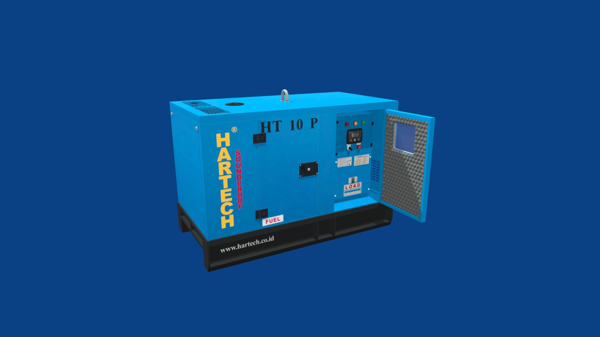 Genset Hartech - 3D model by HARTECH [b9db499] - Sketchfab