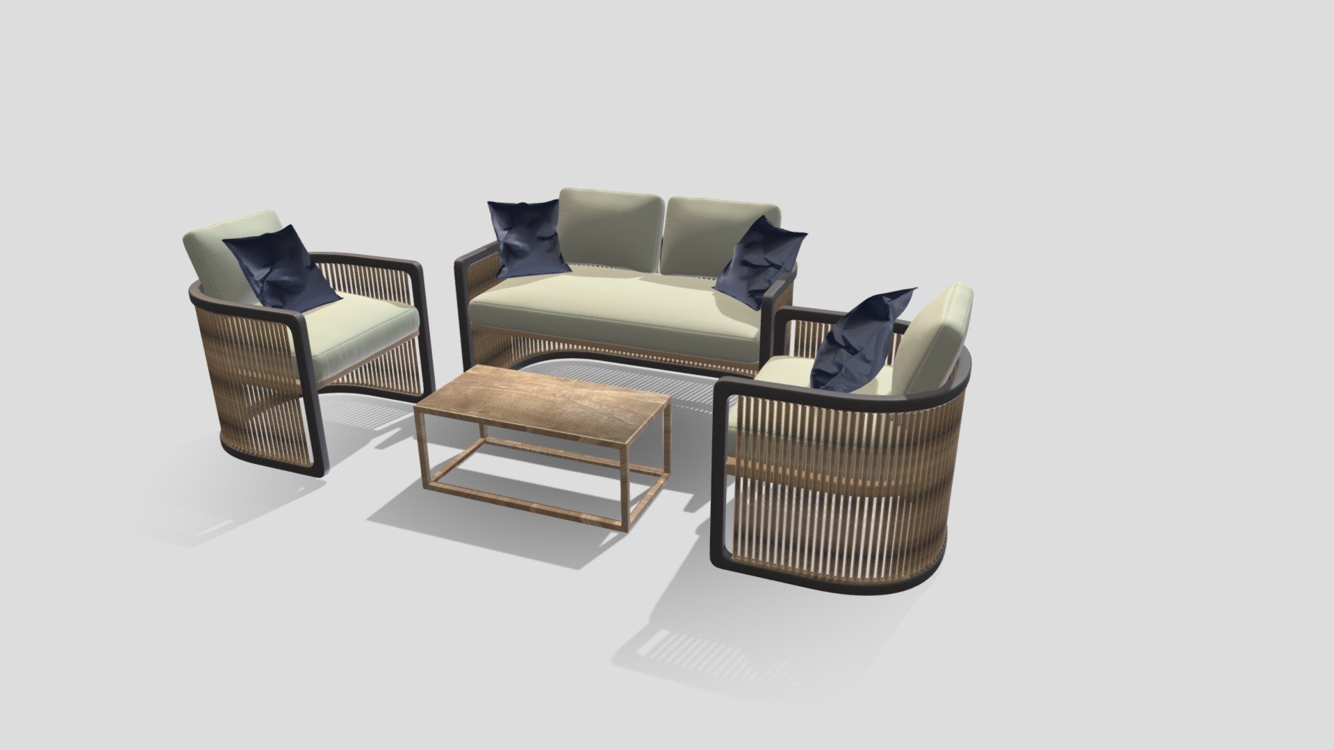 Outdoor Sofa - 3D model by vip--designer [b9db64d] - Sketchfab