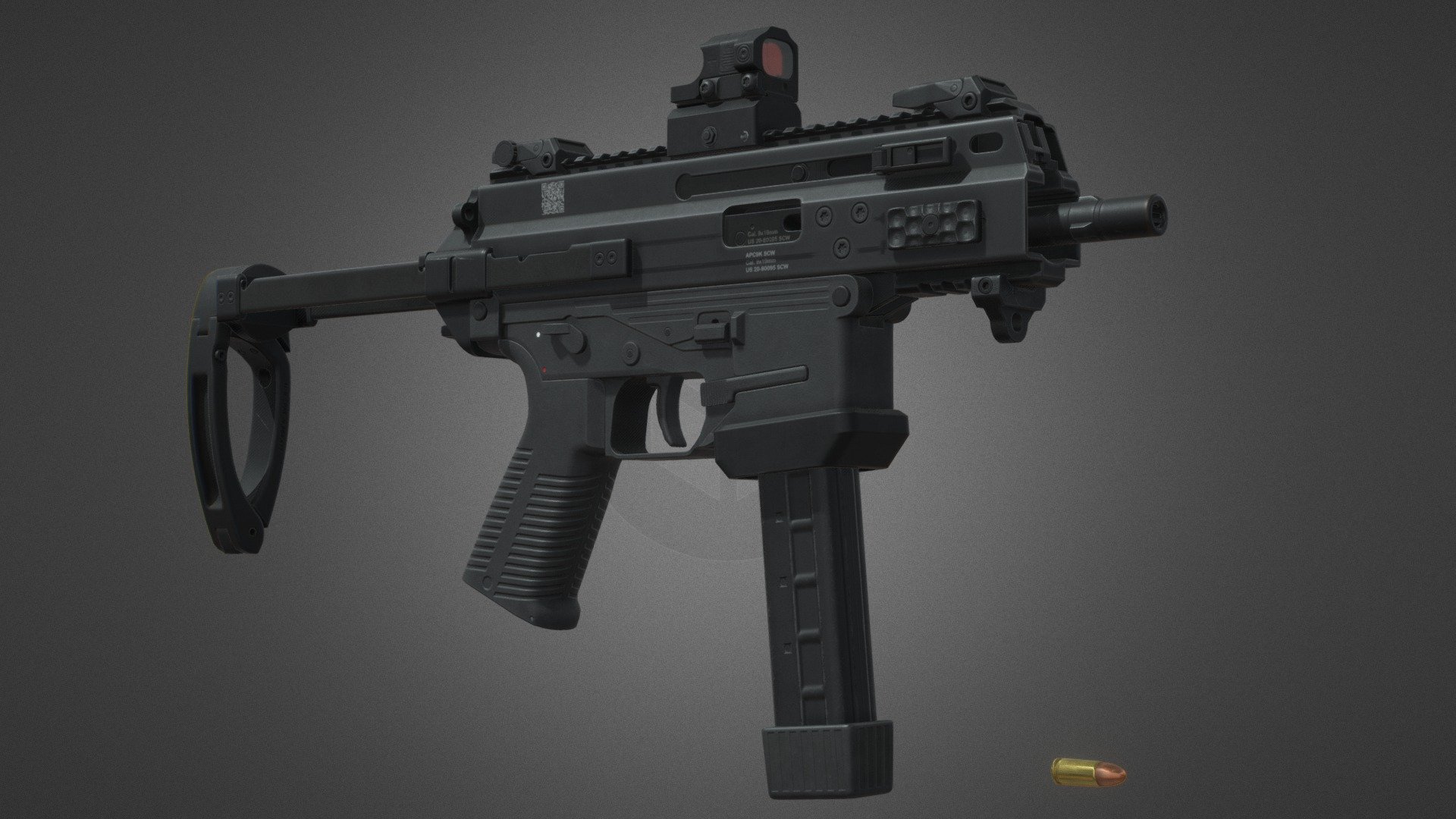B&T APC9K PRO 9mm US Army SCW - 3D model by Oleg Anufriev (Naches ...