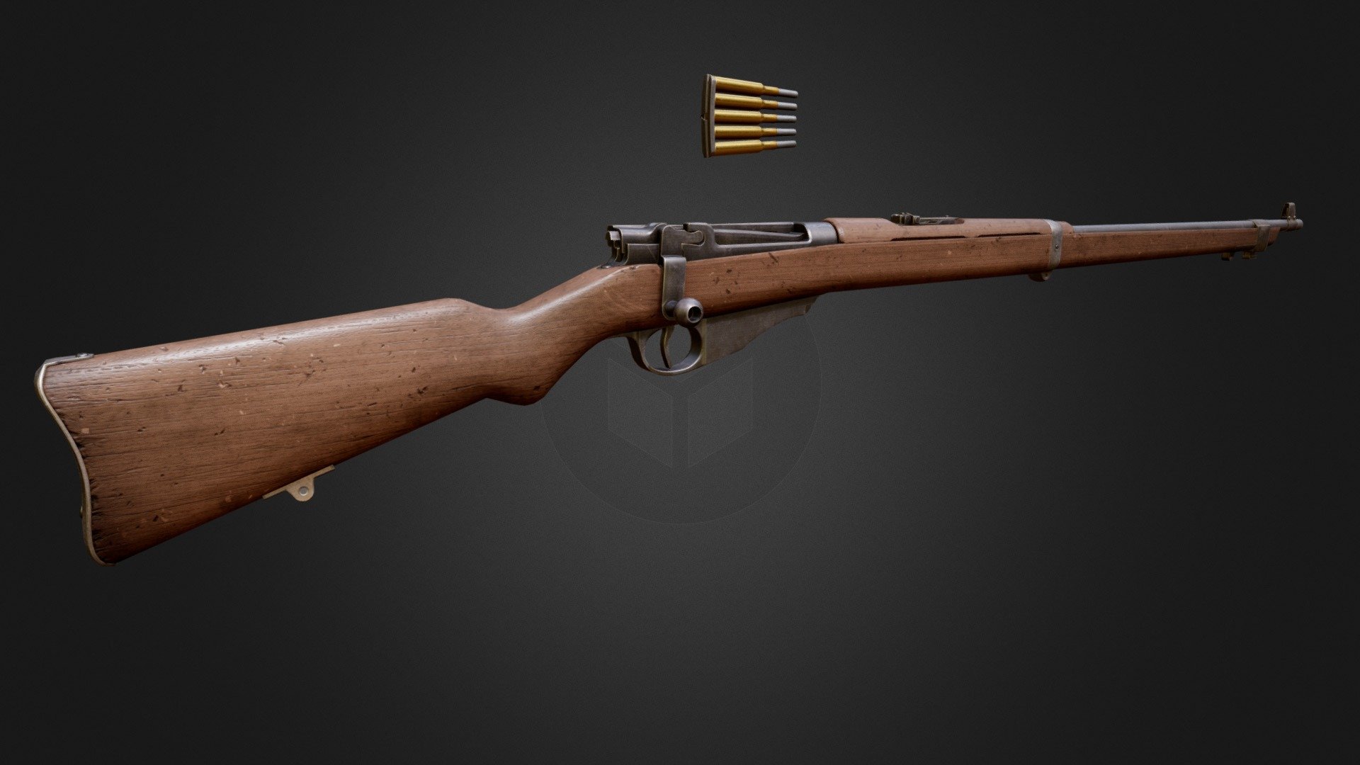 WINCHESTER LEE NAVY M1895 - Download Free 3D model by Cam Diep Minh ...