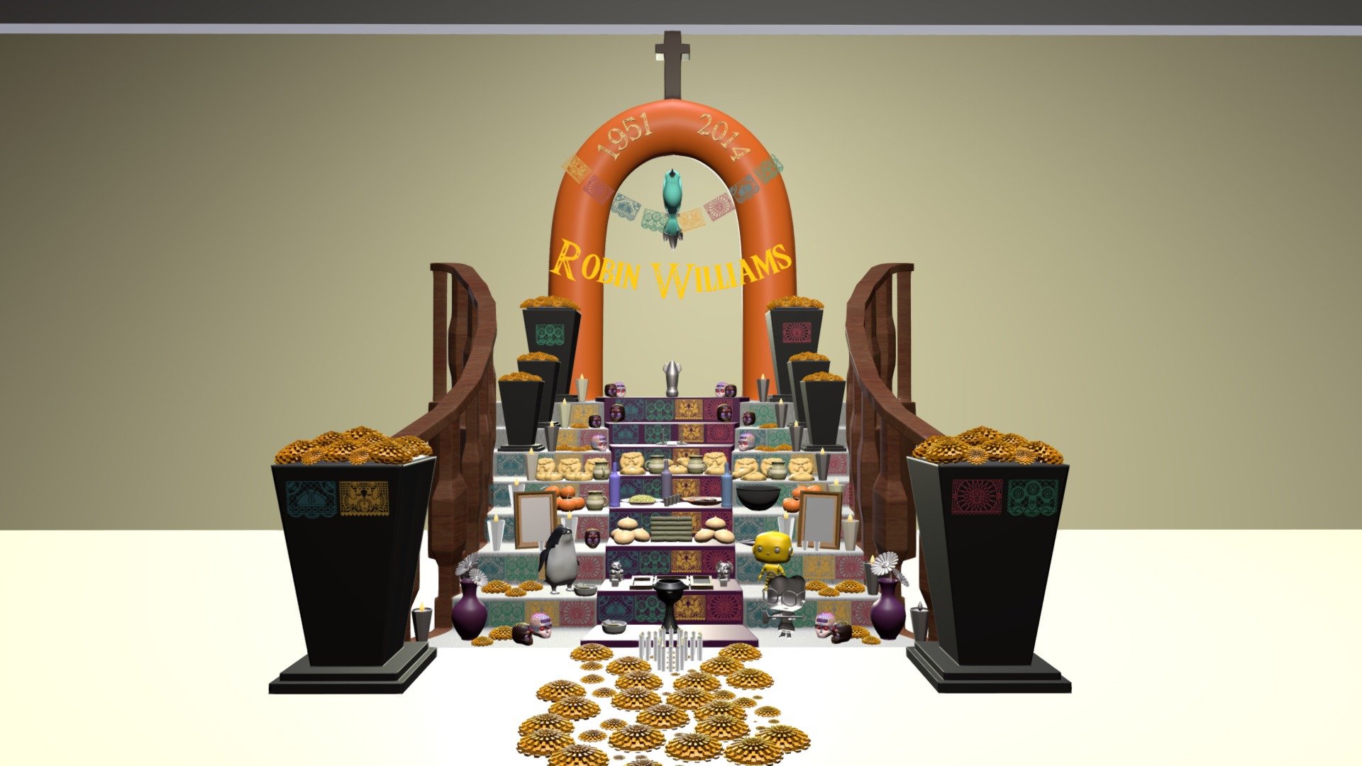Altar Robin Williams - 3D model by Fernanda Barraza (@Ferunanda ...