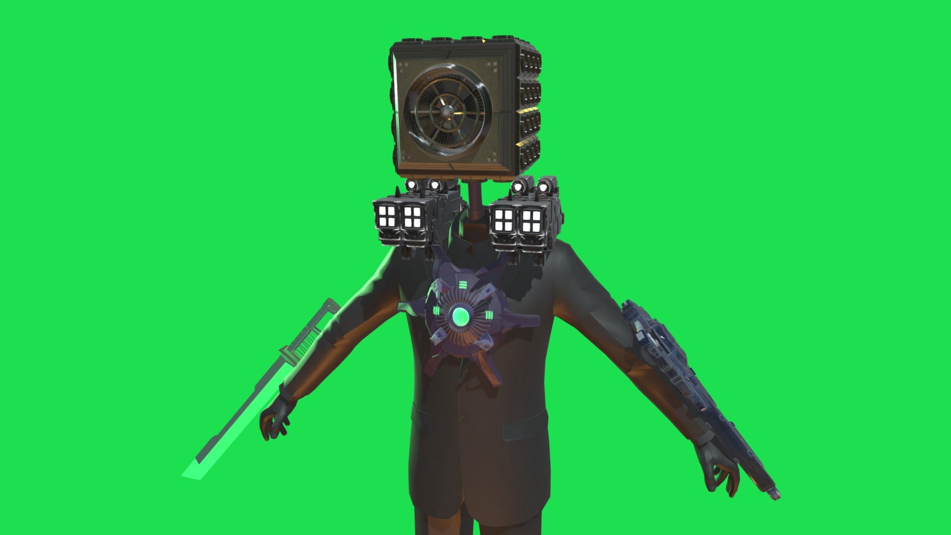 Titan Fanman - Download Free 3D model by Elite Scientist Cameraman ...