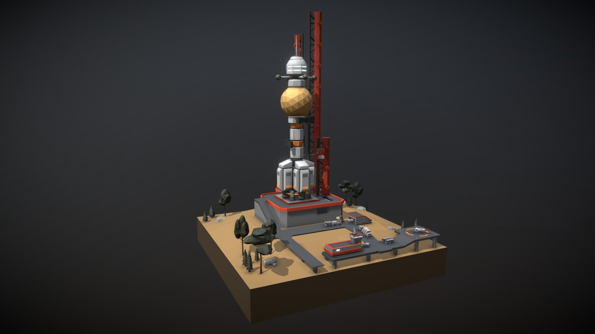 Rocket loading - 3D model by kallepee [b9e687e] - Sketchfab