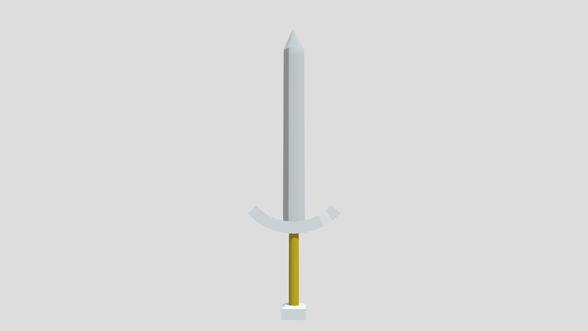 Low-poly sword - Download Free 3D model by Fusion (@fus_ion) [b9e6f76 ...