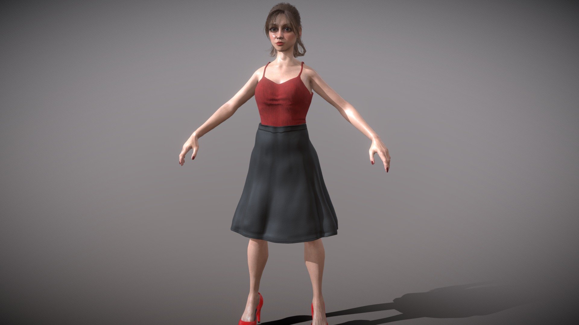 Female Character - 3D model by hamid.vfx [b9e8f86] - Sketchfab