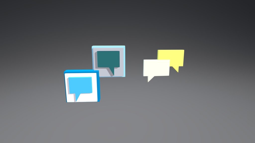 Message Icon - 3D model by oakypokey [b9e9467] - Sketchfab