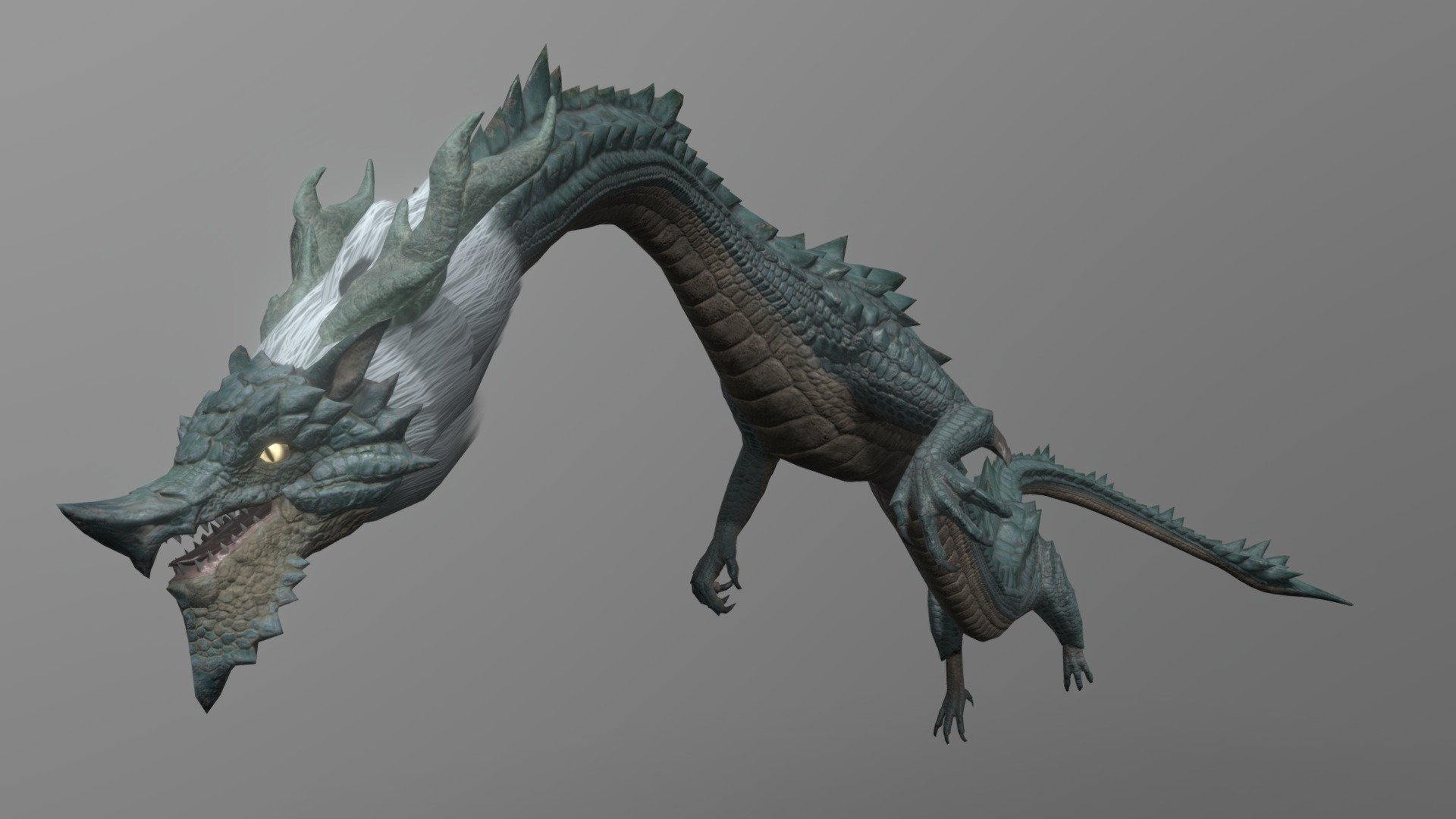 blue dragon - 3D model by Akano Mofu / 赤乃もふ (@mofured) [b9ebc79 ...