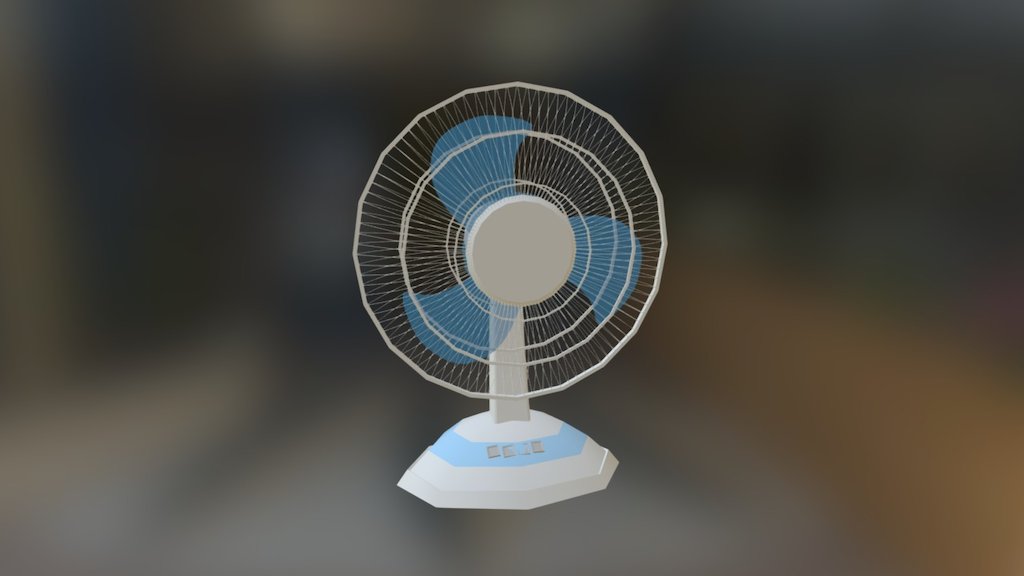 Table Fan - 3D model by ghantee [b9ec20b] - Sketchfab
