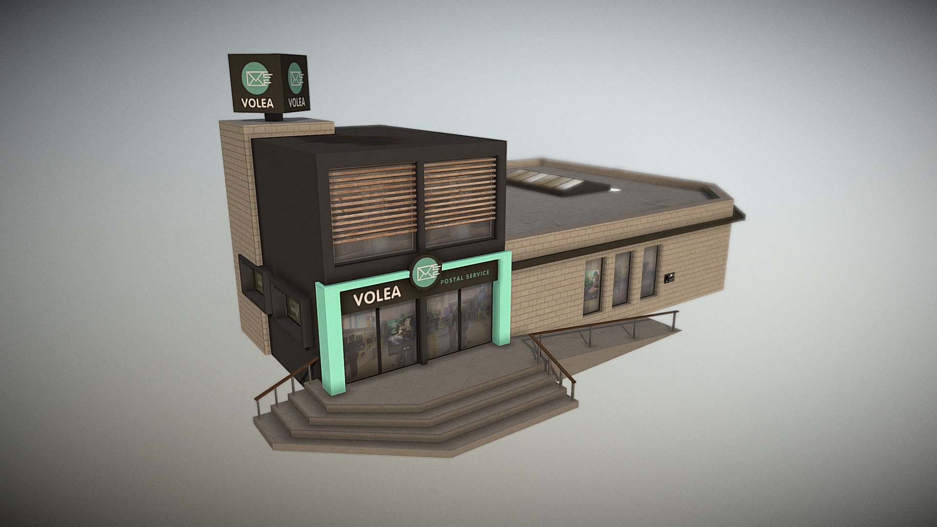 Volea post office - 3D model by Gruny (@grunystudio) [b9ed8fe] - Sketchfab