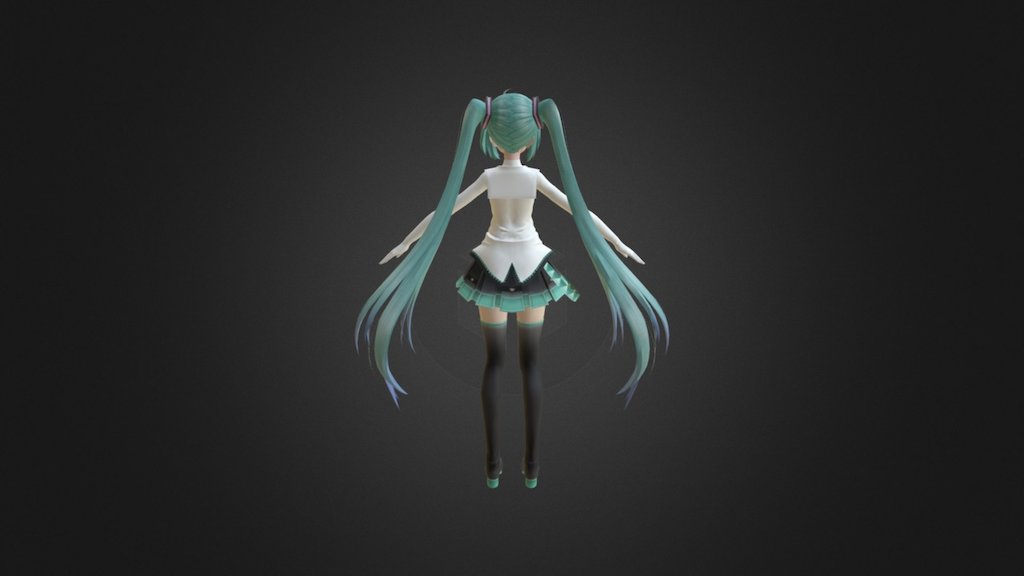 Miku - Download Free 3D model by Saionji [b9edbf5] - Sketchfab