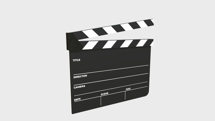 Clapperboard 3D models - Sketchfab