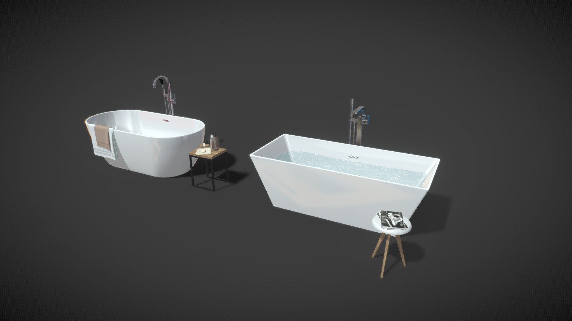 bath Ravak Freedom - Buy Royalty Free 3D model by madMIX [b9f0499 ...