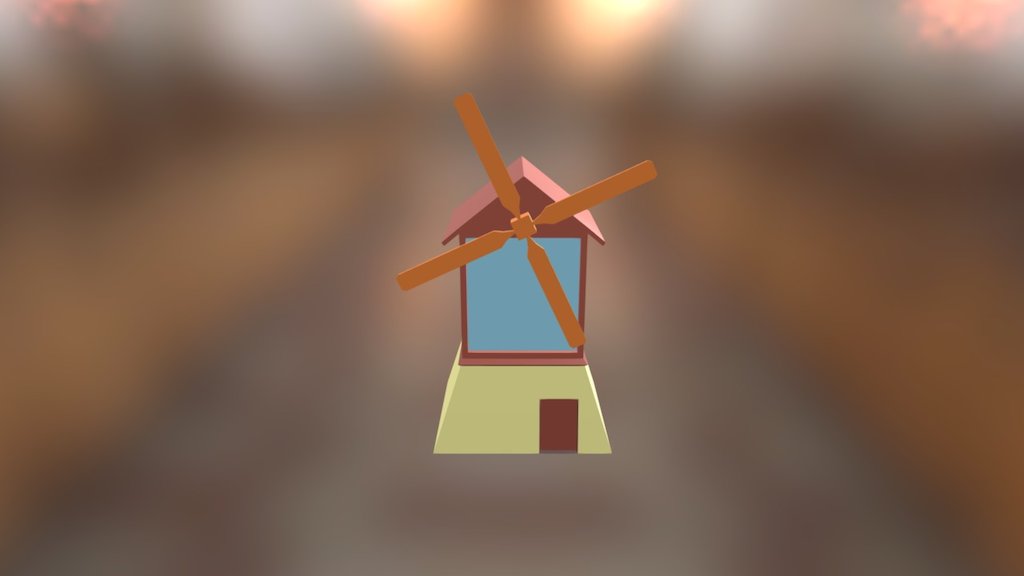 Lowpoly Mill - 3D model by Jim Alves (@jimalvess) [b9f1ea7] - Sketchfab