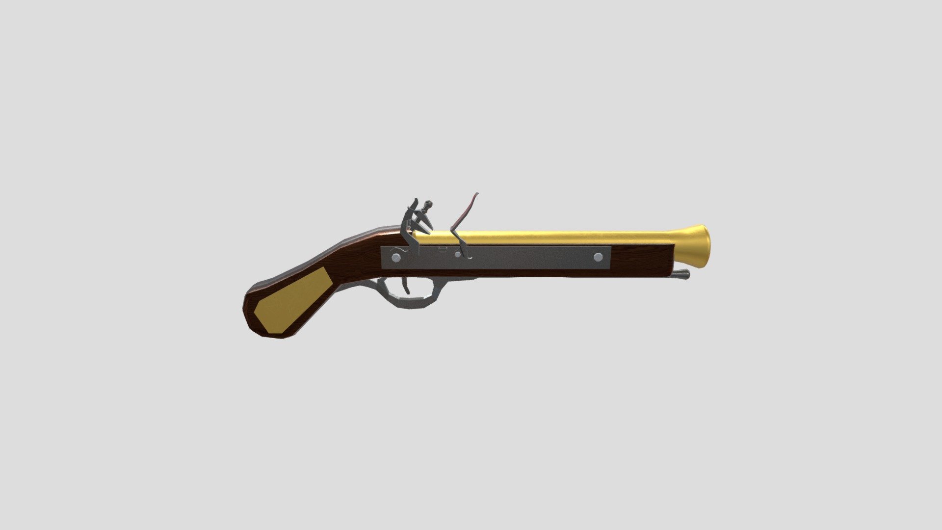 Flintlock - 3D model by ArvinGio [b9f2137] - Sketchfab