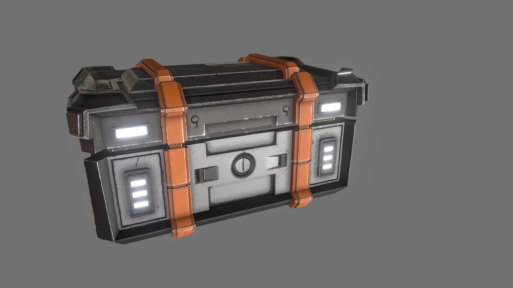 Sci-Fi Crate - 3D model by Manuel Rondon (@Dargor5) [b9f321c] - Sketchfab