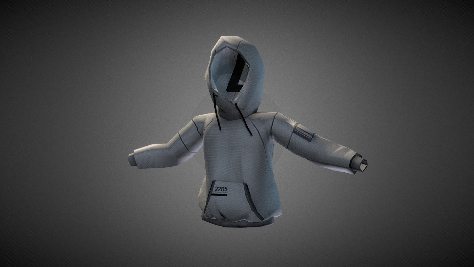 Subnation Alpha Hoodie | DCL Wearable - 3D model by Low Poly Models ...
