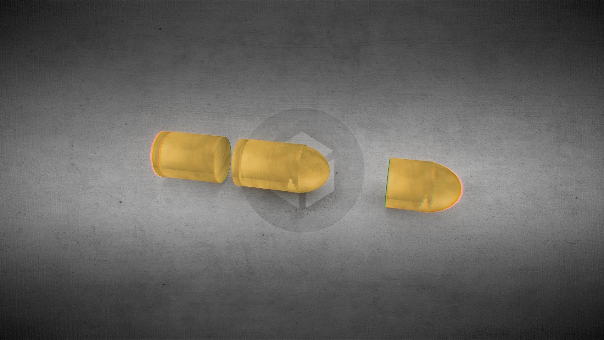 Bullet and bullet casing - Download Free 3D model by o26y [b9f67ab ...