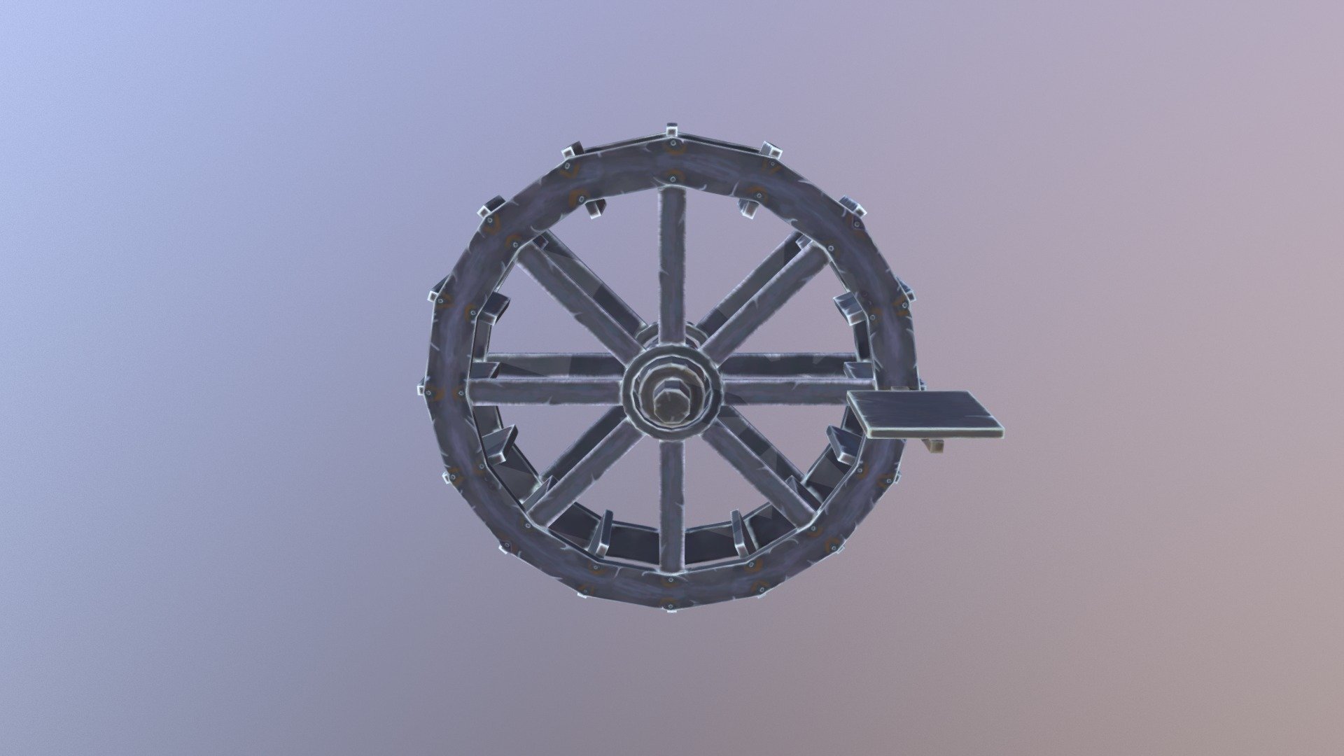 Water Wheel - Download Free 3D model by Stewart Budd (@StewartB ...