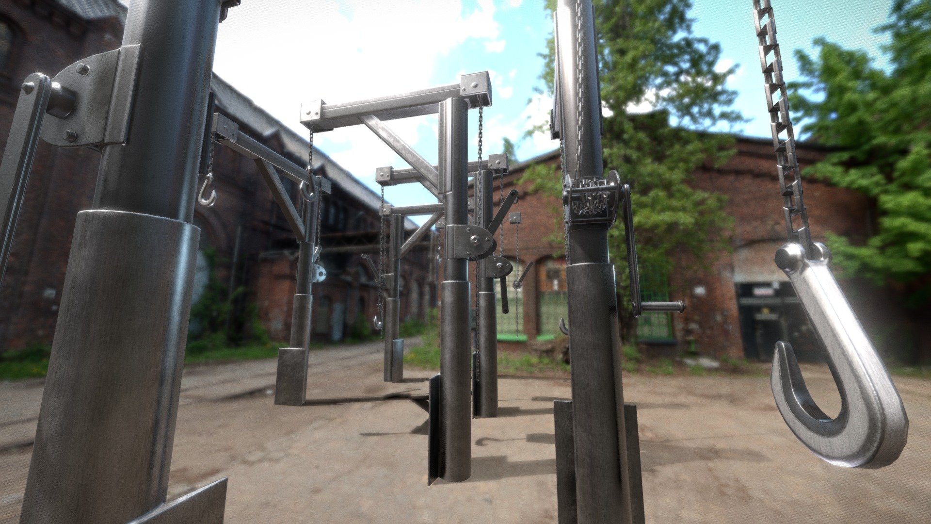Hand Crank Crane (Remastered) - Buy Royalty Free 3D model by VIS-All-3D ...