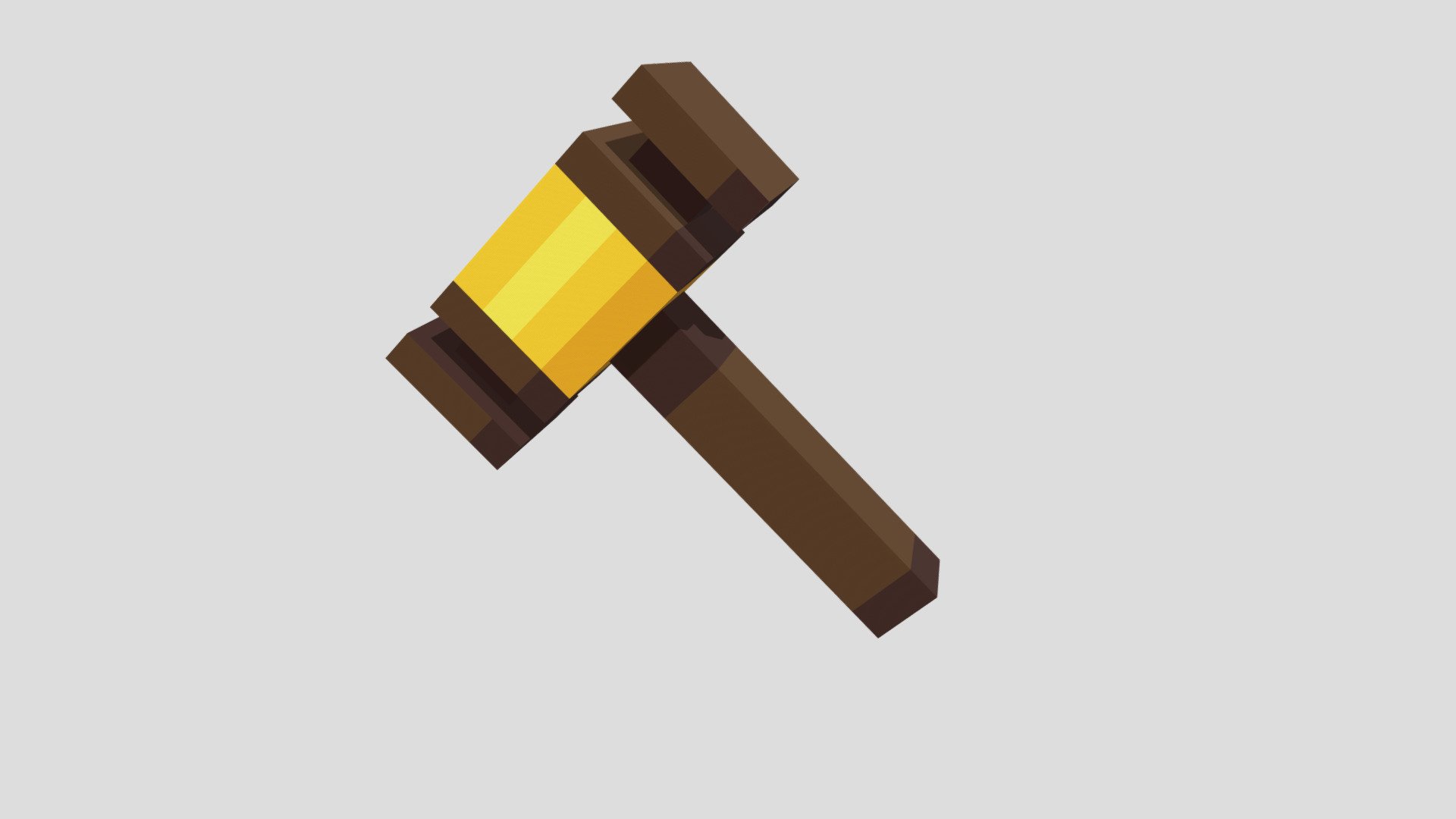 Minecraft Gavel - Download Free 3D model by Cutey61665 (@wolfyplays76 ...